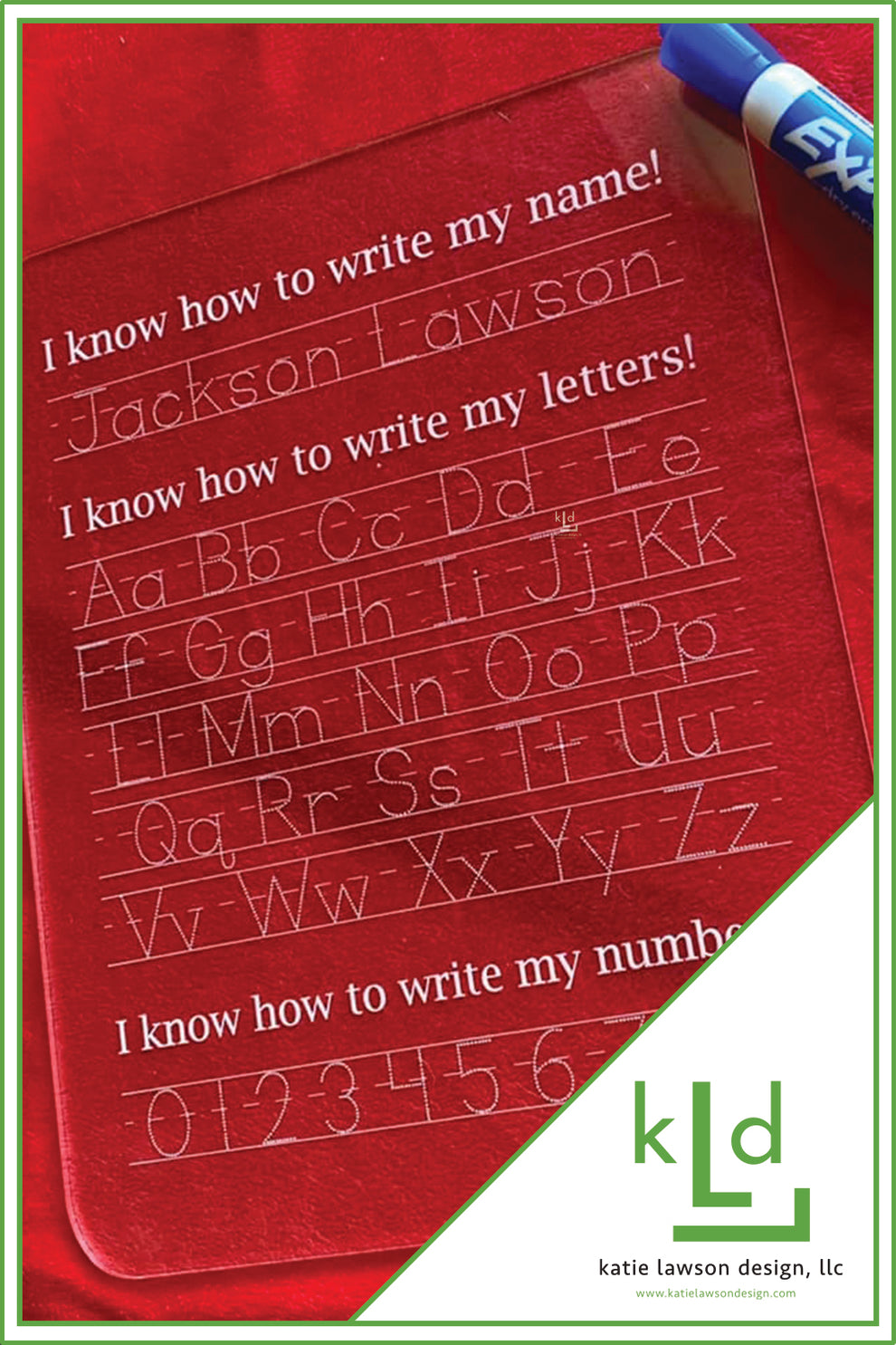 Personalized Handwriting Tablet – katielawsondesign