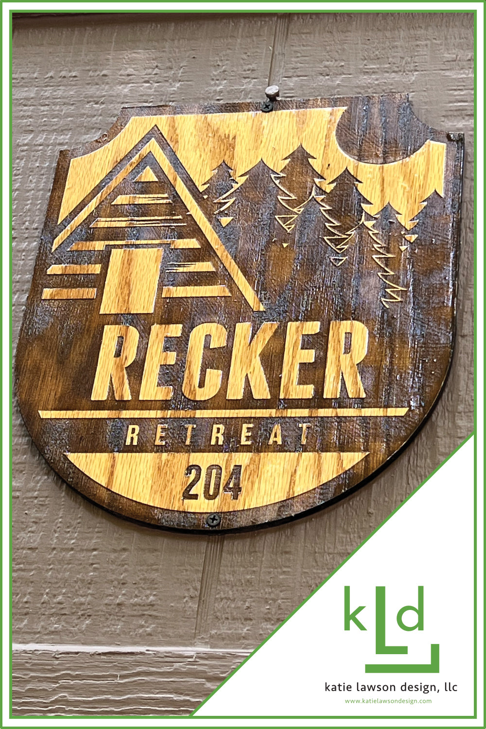 Cabin Address Sign – katielawsondesign